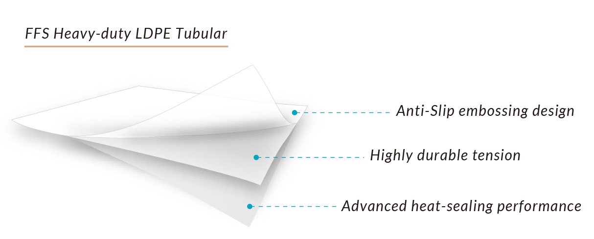 FFS heavy-duty LDPE tubular | HOMPAK PACKAGING INC